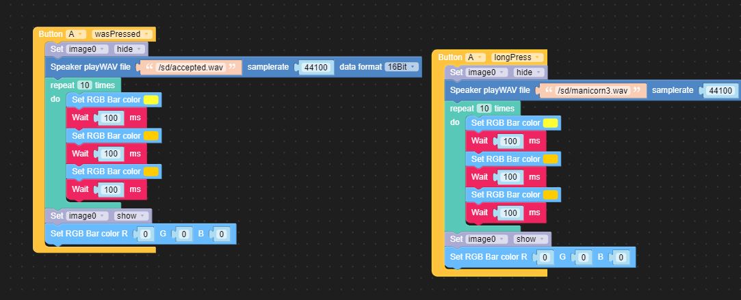 Blocky does not seem to differentiate between button a pressed and ...