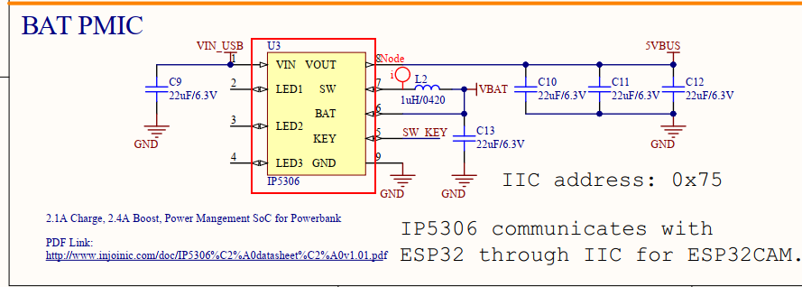 IP5306 Mobile Battery Power SOC: Datasheet, Schematic,, 56% OFF